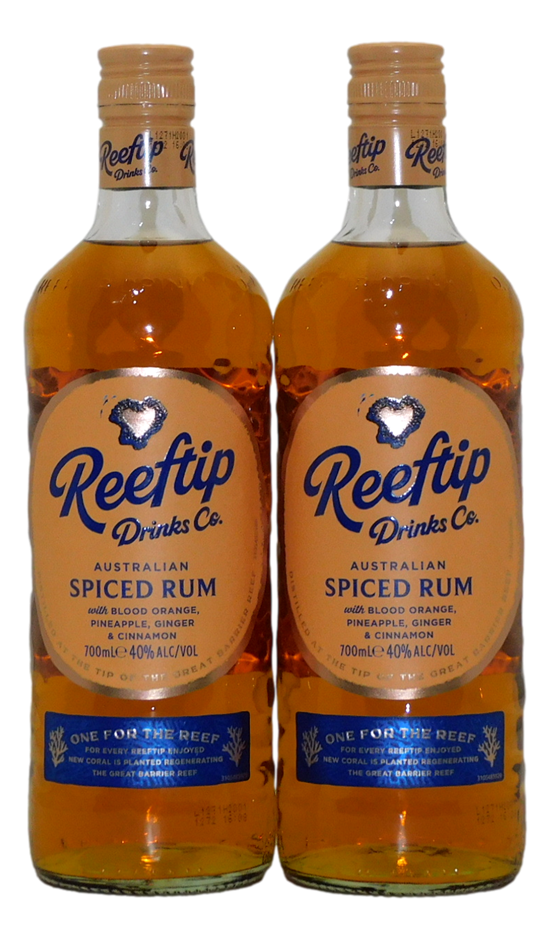Reeftip Spiced Rum (2x 700mL) QLD. Auction (0063-10729070) | Grays ...