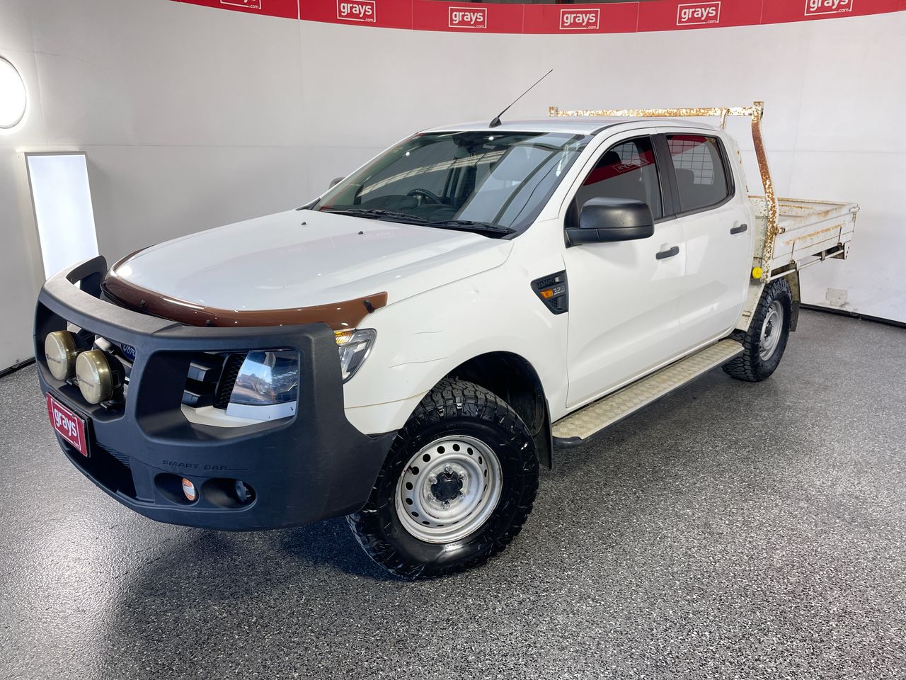 2013 Ford Ranger XL 4X4 PX Turbo Diesel Manual Crew Cab Chassis Auction ...
