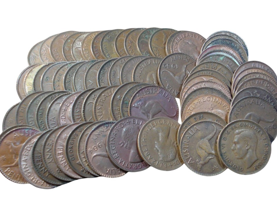 One Kilo of Australia KGV/King George VI/Queen Elizabeth Mix Date ...