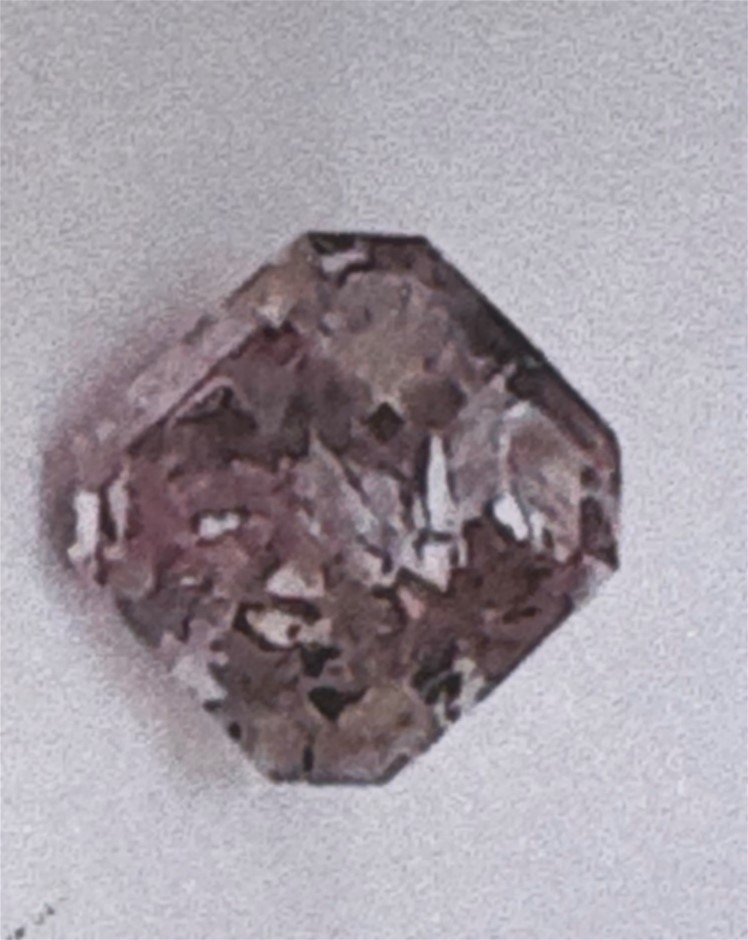 0.30 Australian Pink Argyle Emerald Cut Diamond Certified Valued $18,000 Auction (0001-2559203 ...