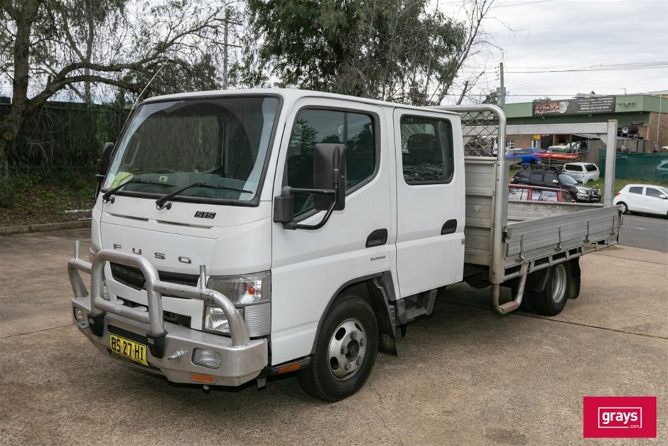 08-2012 MITSUBISHI CANTER L 7/800 Crew Cab Tray Back Truck Auction ...