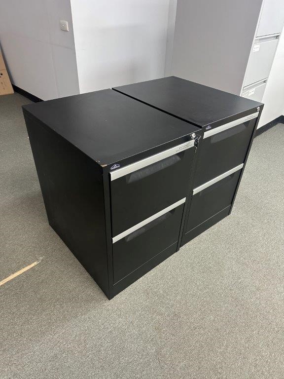 Pair of 2 Draw Filing Cabinets Auction (0062-3029408) | Grays Australia