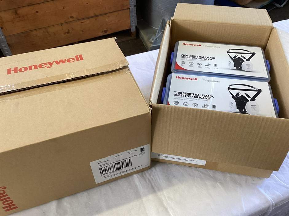 2 x Boxes of HONEYWELL Half Mask Asbestos / Silica Kit SMALL Auction ...