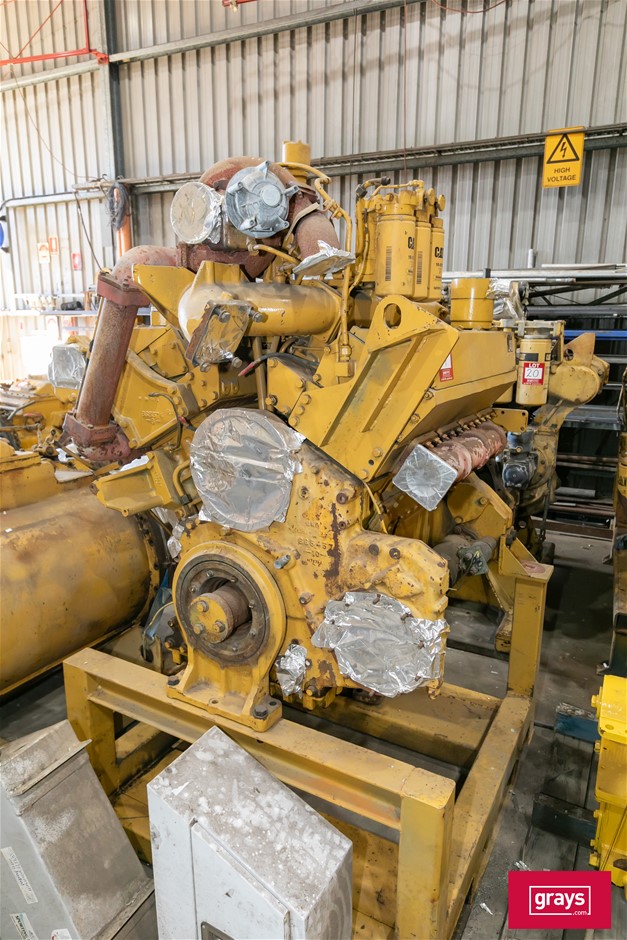 Caterpillar 651B D346 Plant Diesel Motor in Steel Cradle Auction (0019 ...
