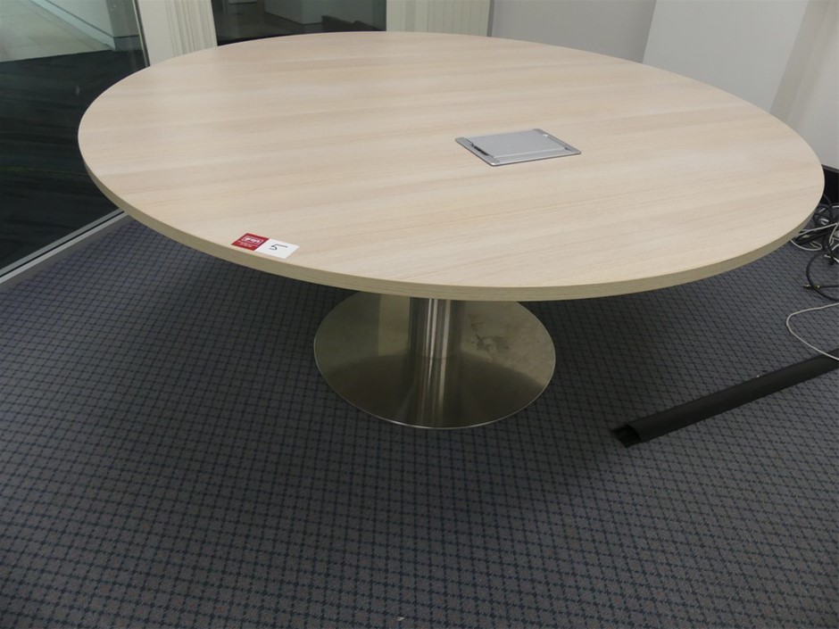 Large Round Conference Table Auction (0005-5056745) | Grays Australia