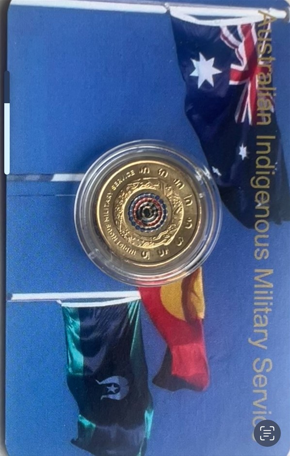 2021 Australia $2 Dollar Indigenous Military Service Carded Coin Scarce ...