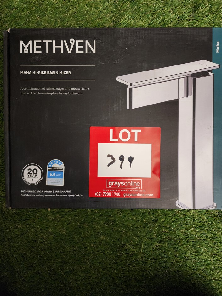 Methven Bathroom Sink Maha Hi Rise Basin Mixer Auction (0399-5056921 ...