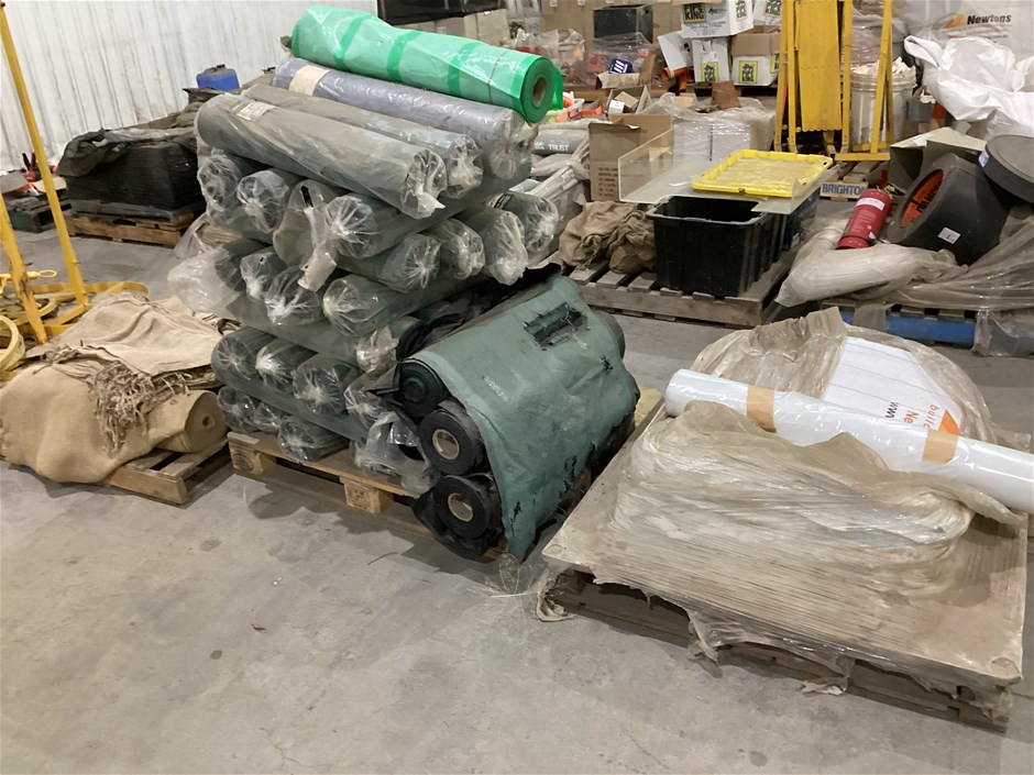 Qty 3 Pallets Of Silt Fence Liners, Hessian Sacks And Bulk Bags Auction ...