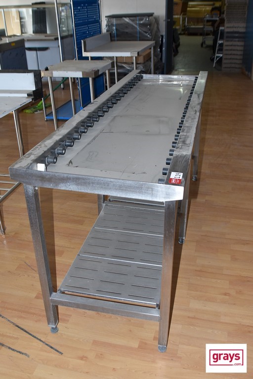 Dispensing Bench With Rollers & Undershelf Auction (0119-5056846 ...
