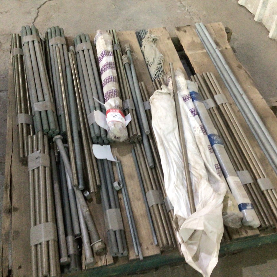 Stainless Steel And Mild Steel Threaded Rod, Pallet Of Auction (0058 ...