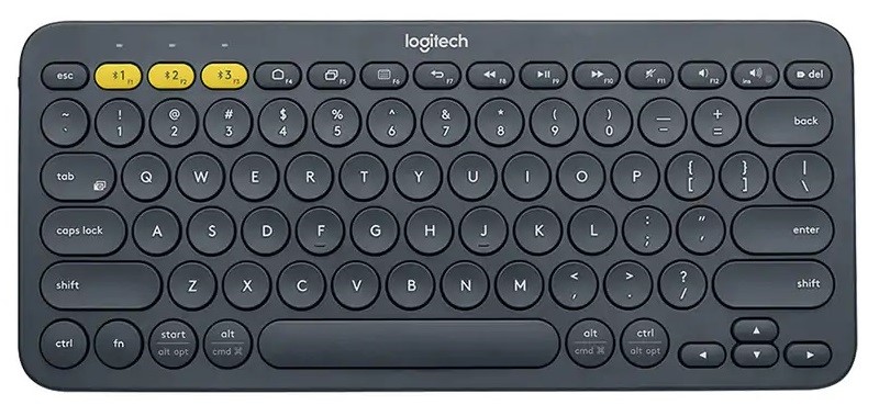 Logitech K380 Multi-Device Bluetooth Wireless Keyboard, Dark Grey ...