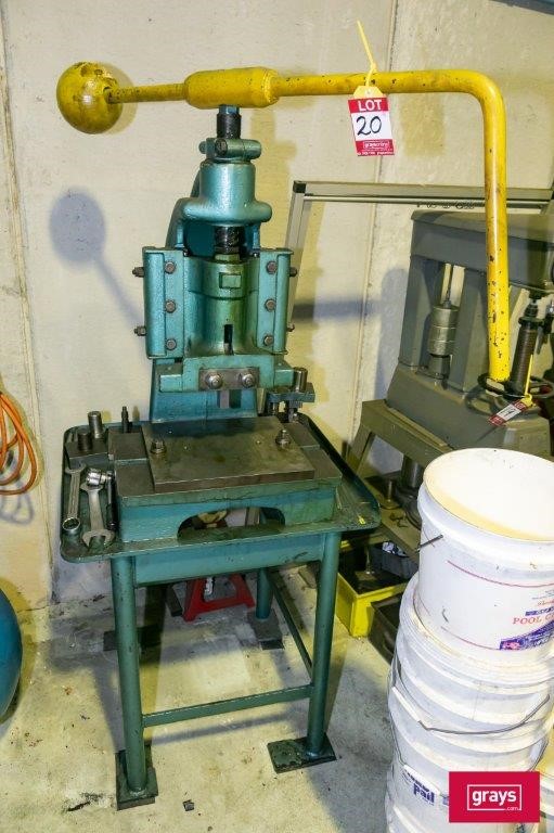 John Heine 188A Manual Hand Press on Steel Stand Auction (0020-5056768 ...