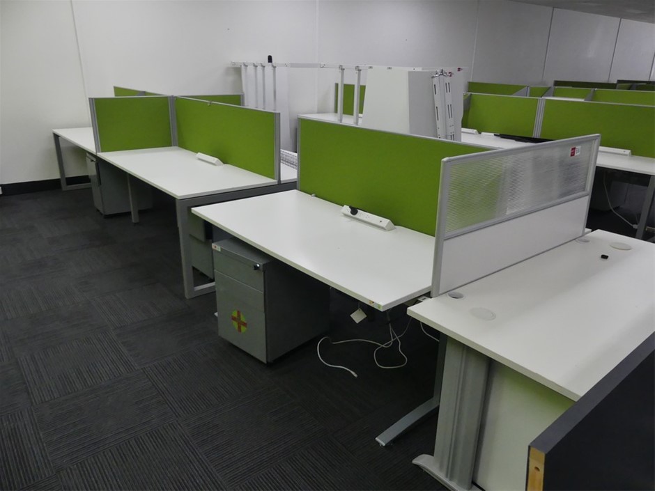 Six Person Workstation Module Auction (0331-5056993) | Grays Australia