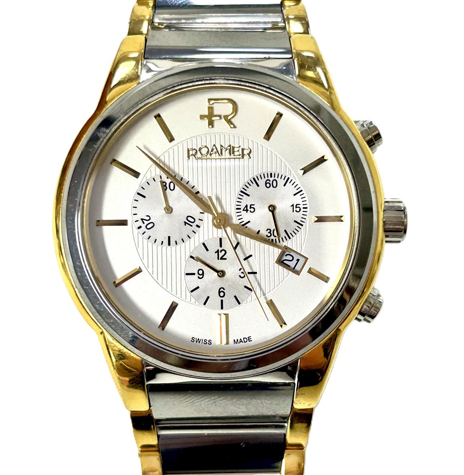 Roamer Switzerland Chronograph Watch Auction (0042-2559633) | Grays ...
