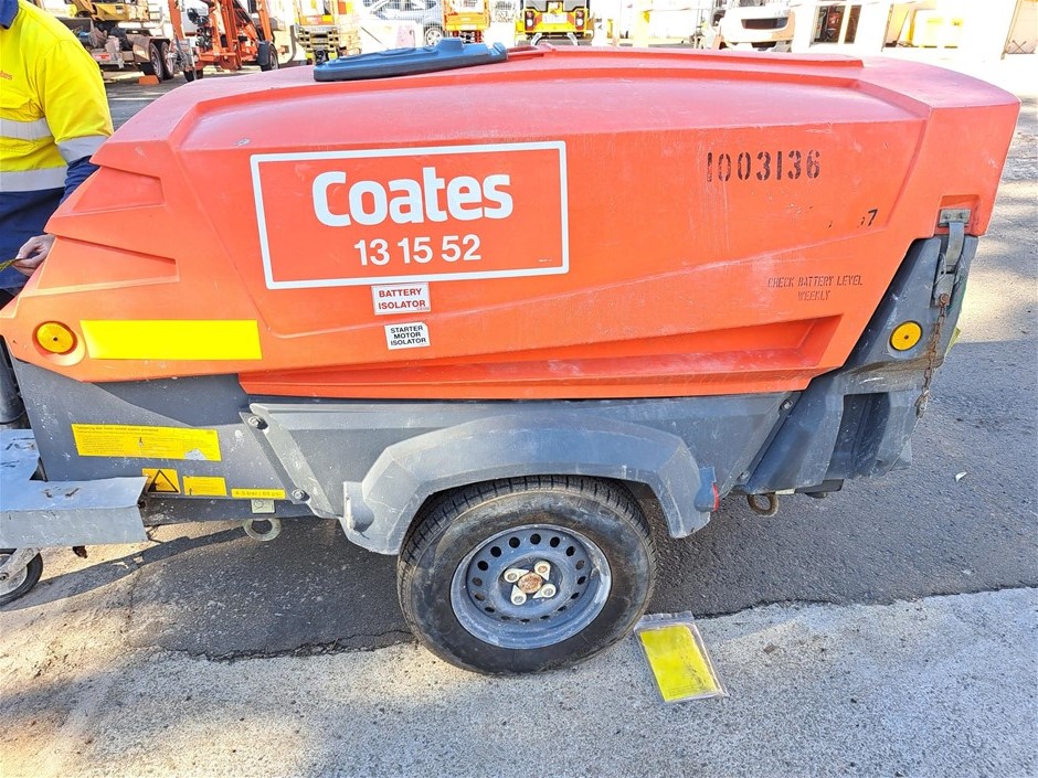 ATLAS COPCO COMP130D Compressor 130CFM (Diesel) Auction (0004-5057012 ...