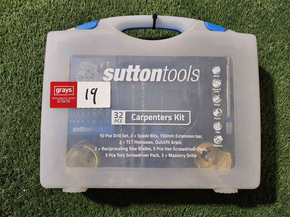 Suttontools 32pcs Carpenters Kit Auction (0019-5057050) | Grays Australia