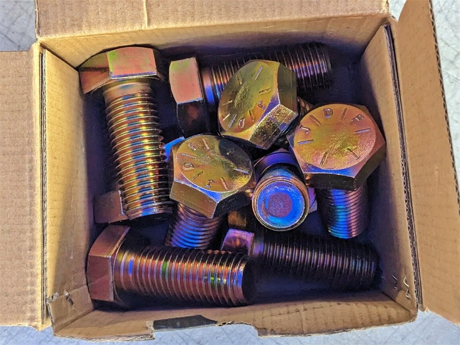 40 x 1"-8 x 2-1/2" (FT) HEX CAP YELLOW Bolts - DELIVERY AVAILABLE ...