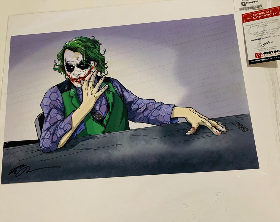 Signed The Joker - Comic Art lithograph The Joker This limited edition ...