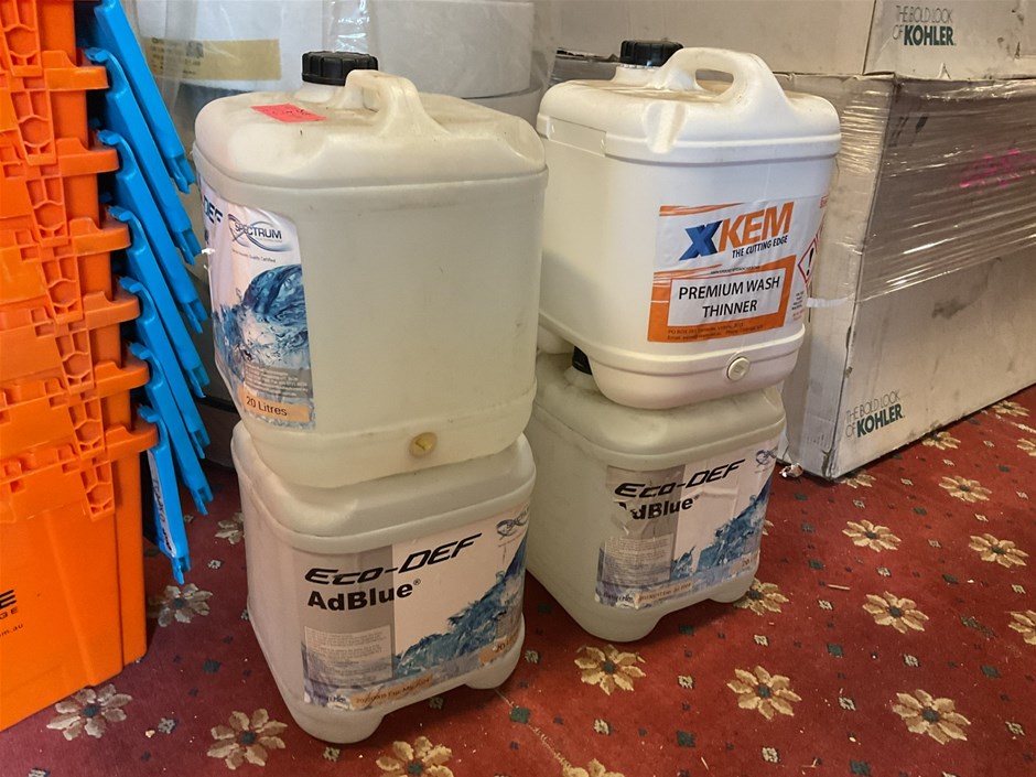 4 x 20L Tubs Of Chemical Auction (0484-3029733) | Grays Australia