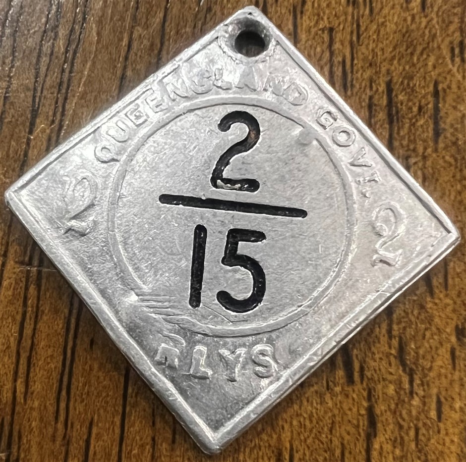 1975 Queenland Railways Token in Aluminium 2/15….Very rare Auction ...