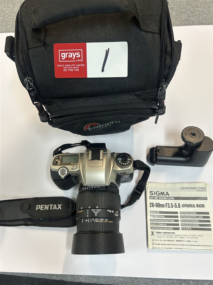 PENTAX MZ 6 SLR Camera with SIGMA Auto Focus Zoom Lens Auction (0009 ...