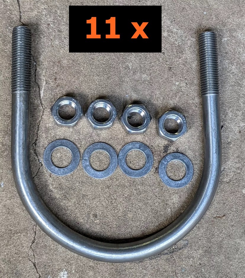 11 x Stainless Steel U-Bolt Marine Pipe 215mm - DELIVERY AVAILABLE ...