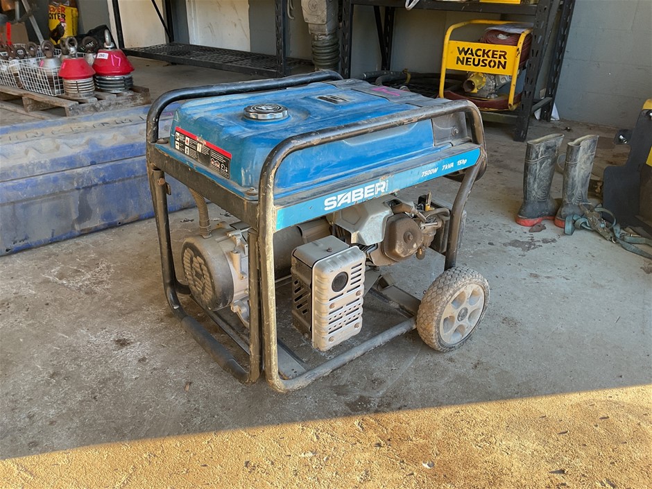 1x Saber Petrol Generator Auction (0079-3029886) | Grays Australia