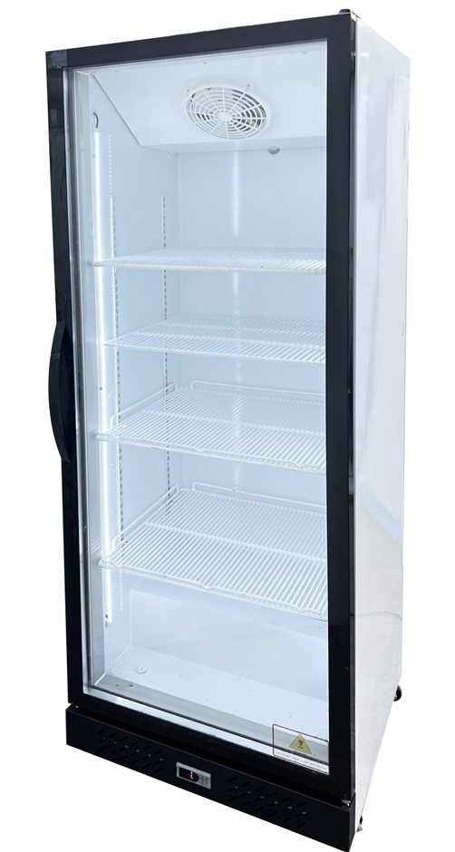 SINGLE GLASS DOOR FAN COOLING DISPLAY FRIDGE 460L Auction (0065-5057162 ...