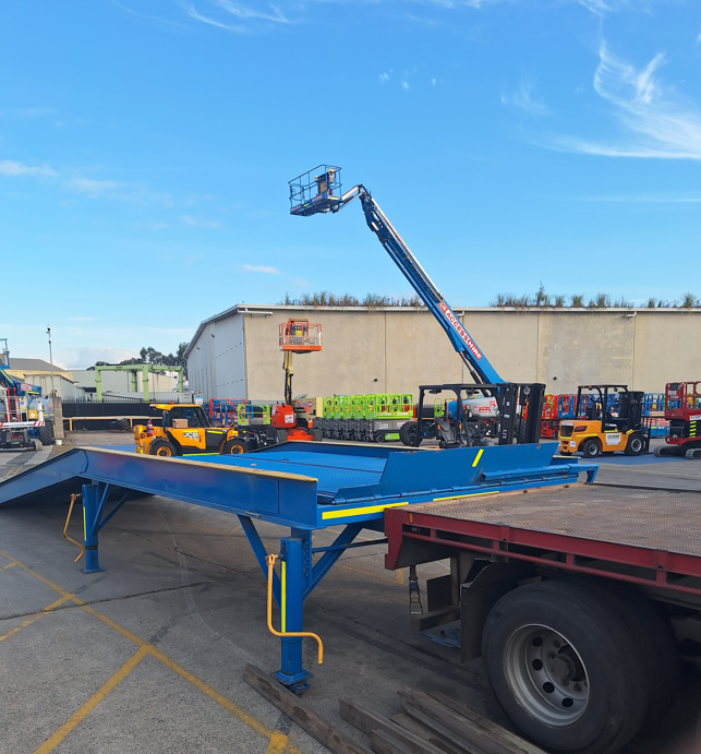 Blue Loading Ramp