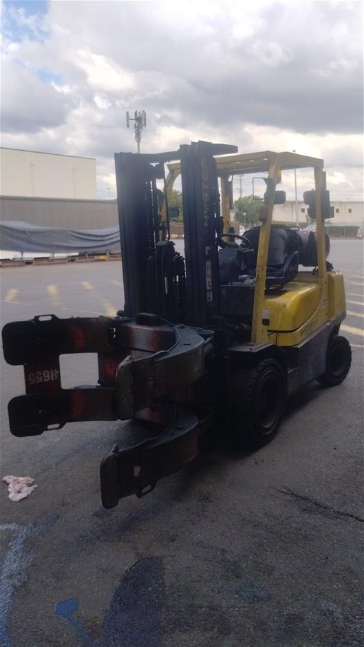 Hyster H3.0TX-XL Counterbalance Forklift & Attachment Auction (0003 ...