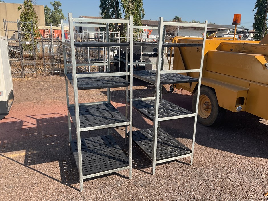 Solid Racking with Plastic Shelves Auction (0006-8019128) | Grays Australia