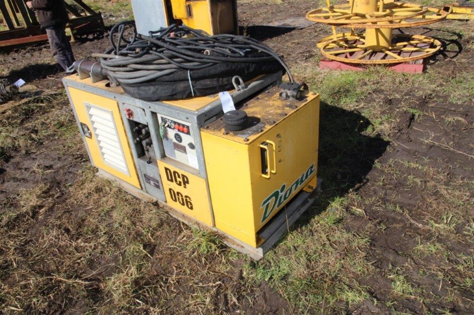 2010 RG CABLE PUSHER 20 kN Hydraulic Power Pack with Drum Stand & De ...