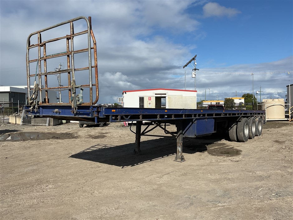 1985 & 1987 Freighter Triaxle Flat Top Trailers