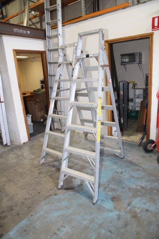 2x Assorted "A" Frame Ladders Auction (0123-5057615) | Grays Australia
