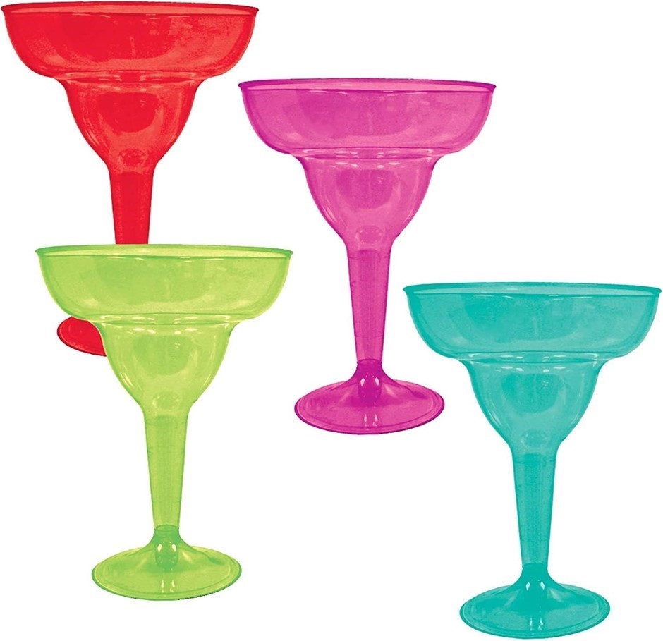 AMSCAN Margarita Glasses Assorted Fiesta Colours. Auction | GraysOnline ...