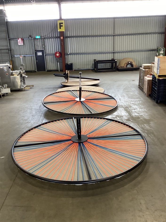 Custom Made Round Shaded Platforms/Umbrella Styled, Qty x 2 Auction ...