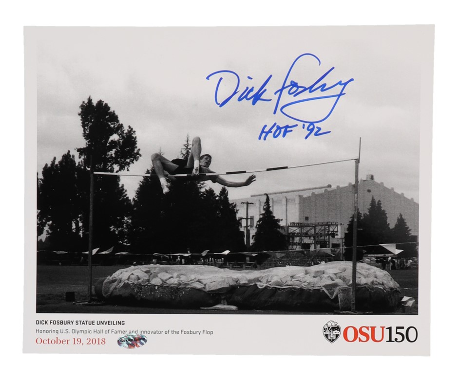Dick Fosbury 'Fosbury Flop' signed athlete photo Auction (0011-2560635 ...