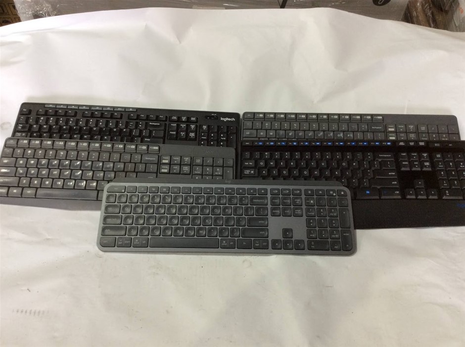 5*Logitech Wireless Bluetooth Computer Keyboard Auction (0052-2560739 ...