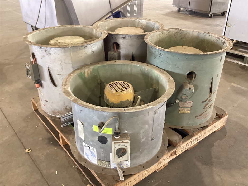 3 Phase Extraction Fans, Qty x 4 Auction (0004-8019238) | Grays Australia