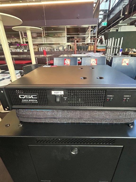 CMX 800 Va QSC Rack Mounted Professional 2 Channel Power Amplifier ...