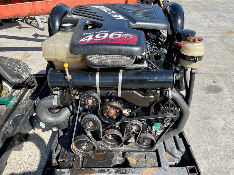 2 x MERCRUISER 496 MAG HO V8 ENGINES Auction (0001-50019036) | Grays ...