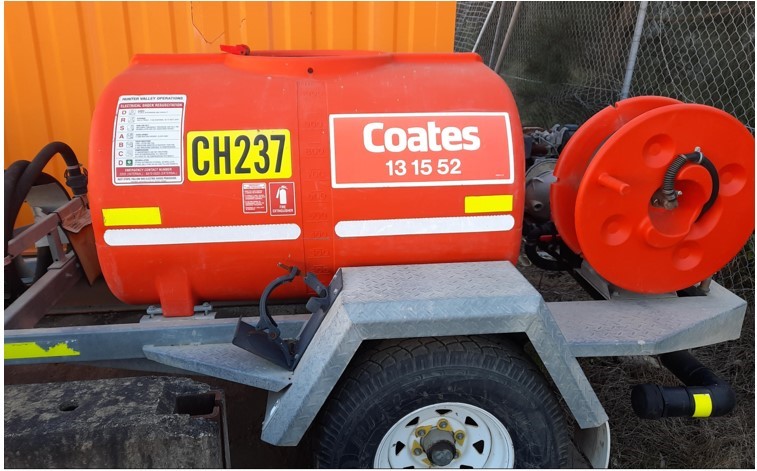 2017 TRANSTANK SRFQ1000LZ Trailer - Water Cartage 950L With Pump ...