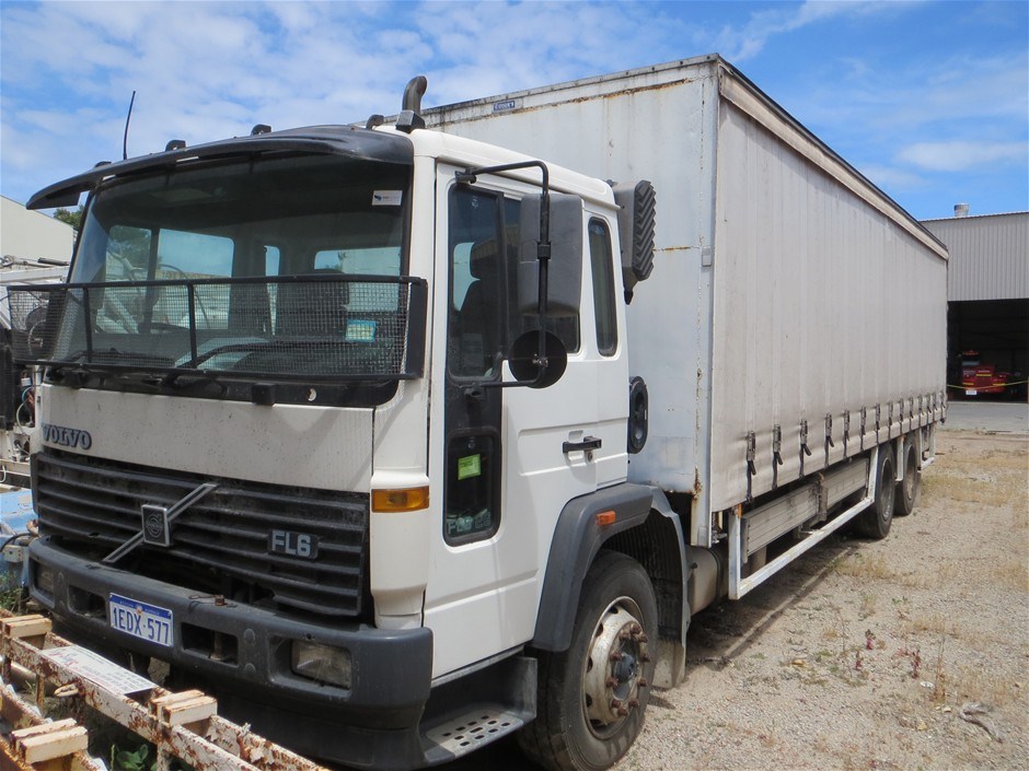 1997 Volvo FL6 6x4 Flatbed Cab Chassis Auction (0001-9001510) | Grays ...