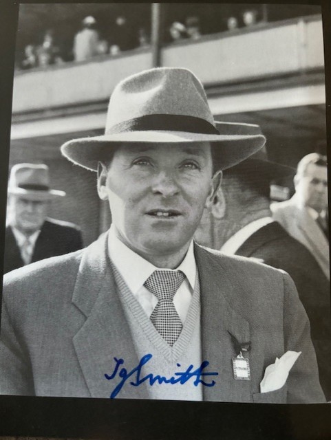 Tommy (TJ) Smith (d 1998) personally signed 5 x 7 black and white photo ...