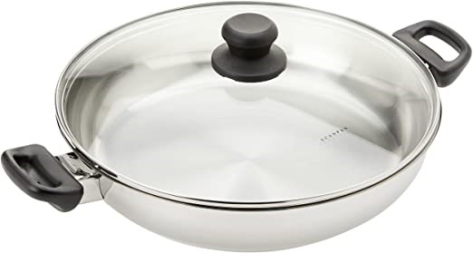 SCANPAN Classic INOX Chef Pan, 32cm, Oven Proof to 210 Degrees Celsius ...