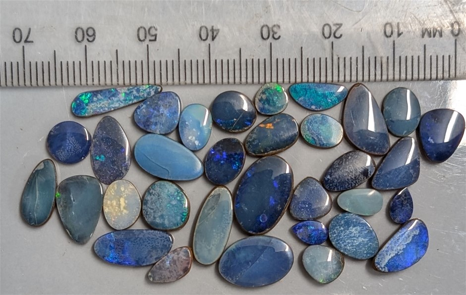 40 carats Australian OPAL Doublet Gemstones Auction (0014-2561384 ...