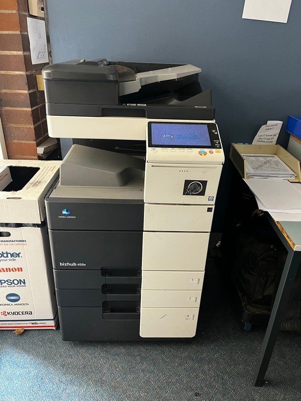 Konica Minolta Bizhub 458e Multifunction Monochrome Copier/Printer ...