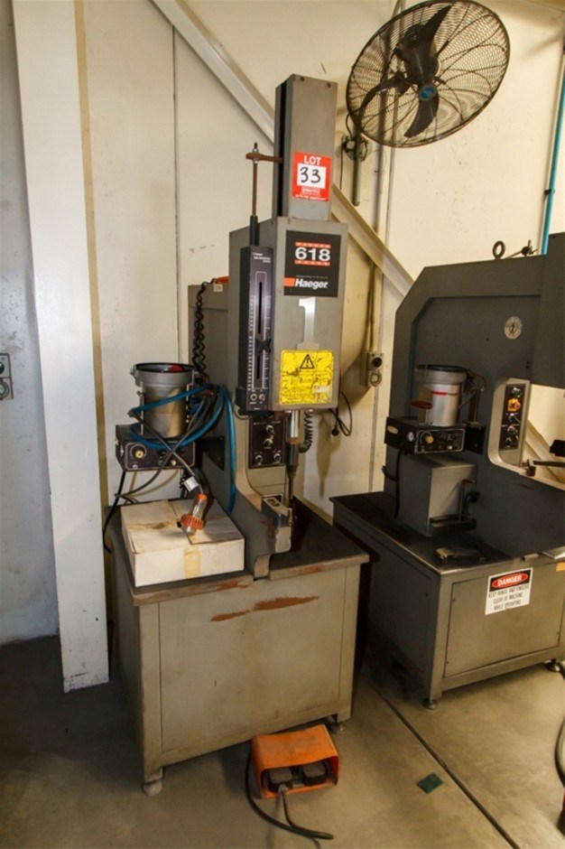 Inserter Press, Haeger 618 Model 618-1H, DOM: 1997, S/No. 06H00503, 6 ...