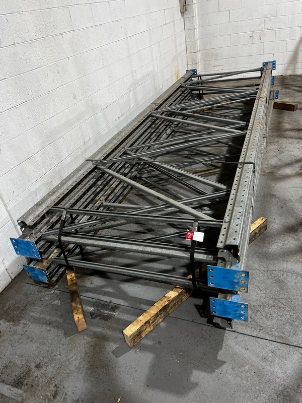 5 x Galvanised Steel Dexion Pallet Racking Uprights Auction (0020 ...