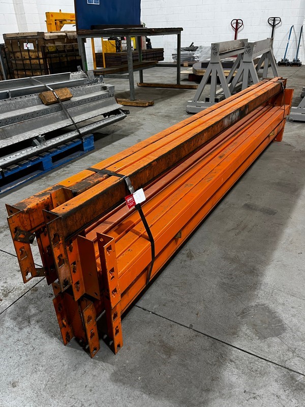 12 x Orange Dexion Pallet Racking Load Beams Auction (0027-5058025 ...